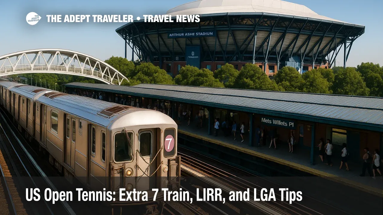US Open Tennis: extra 7 train, LIRR, and LGA tips