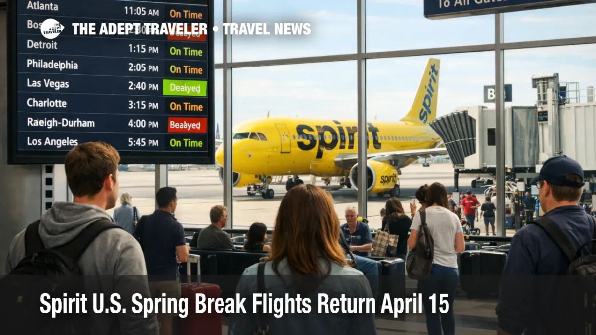 Spirit U.S. Spring Break Flights Return April 15