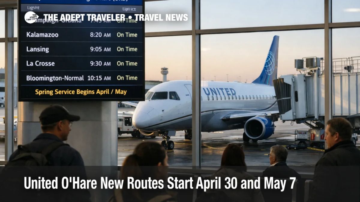 United O'Hare New Routes Start April 30 and May 7