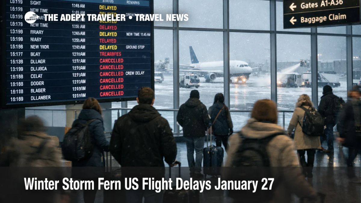 Winter Storm Fern US Flight Delays January 27