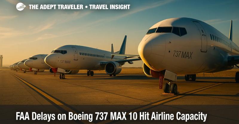 FAA Delays on Boeing 737 MAX 10 Hit Airline Capacity