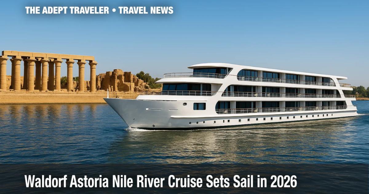 Waldorf Astoria Nile River Cruise Sets Sail in 2026