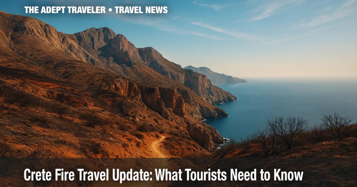 Crete Fire Travel Update: What Tourists Need to Know