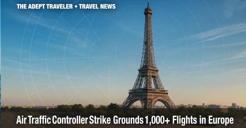French Air Traffic Controller Strike Grounds Over 1,000 Flights Across ...