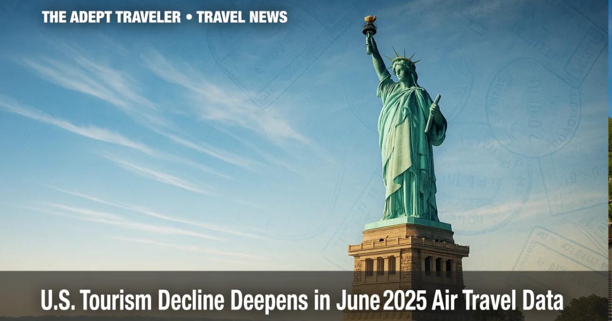 U.S. Tourism Decline Deepens in June 2025 Air Travel Data