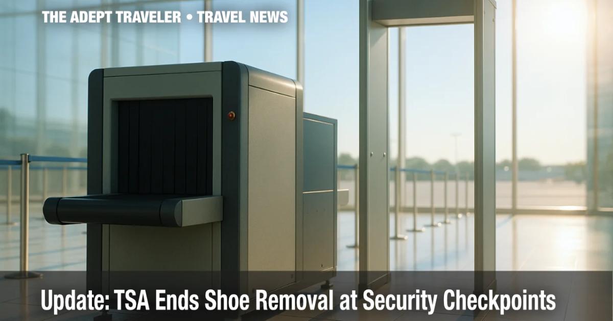 Update; TSA Ends Shoe Removal at U.S. Airport Security Checkpoints