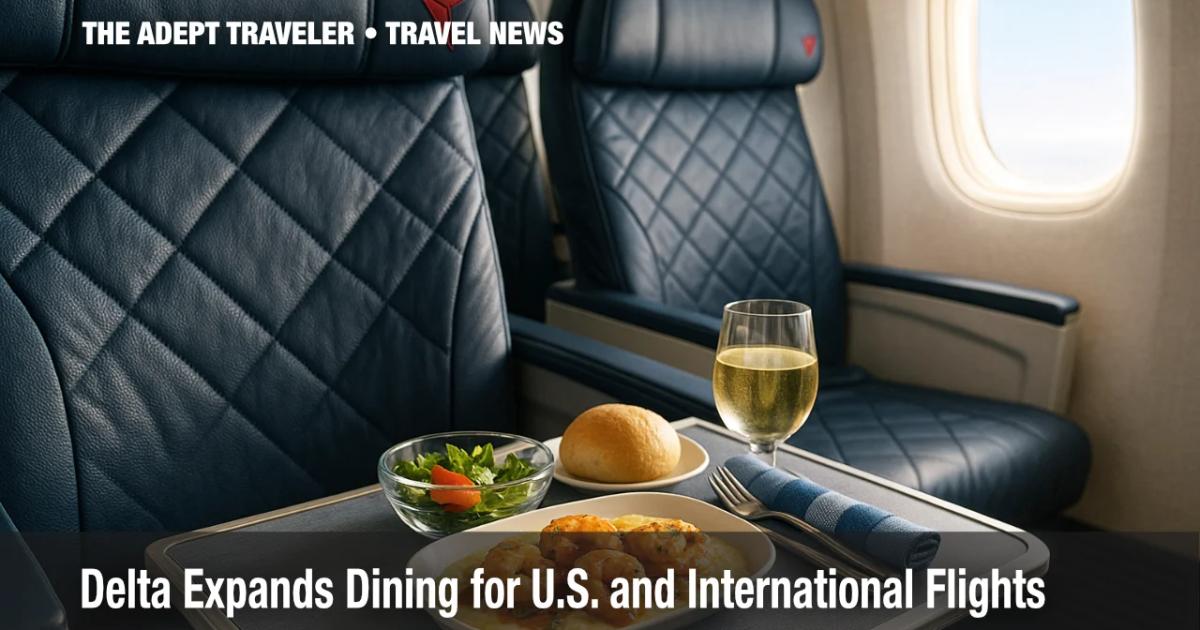 Delta Expands In-Flight Dining Across U.S. and International Routes