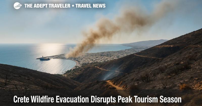 Crete Wildfire Evacuation Disrupts Peak Travel Season