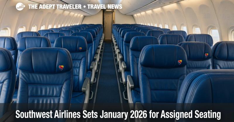 Southwest Airlines Sets January 2026 Launch for Assigned Seating