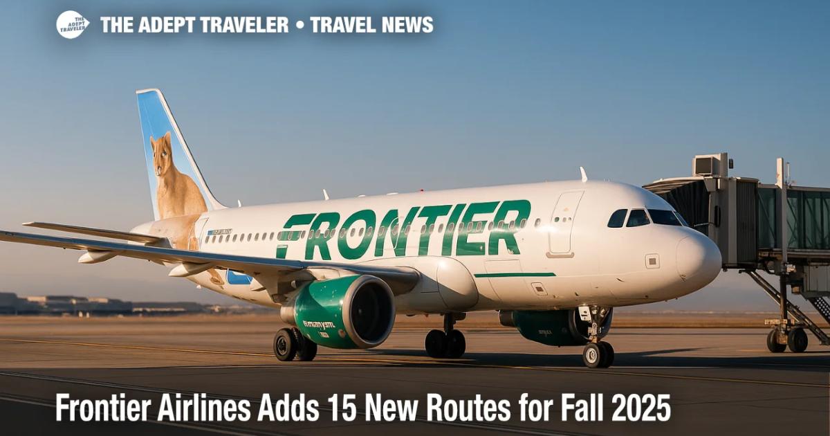 Frontier Airlines Adds 15 New Routes for Fall 2025