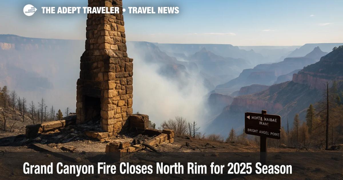 Grand Canyon Fire Closes North Rim for 2025 Season