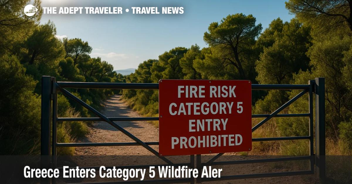 Greece Enters Category 5 Wildfire Alert