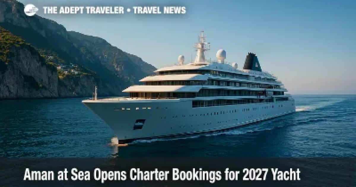Aman at Sea Opens Charter Bookings for 2027 Yacht Amangati