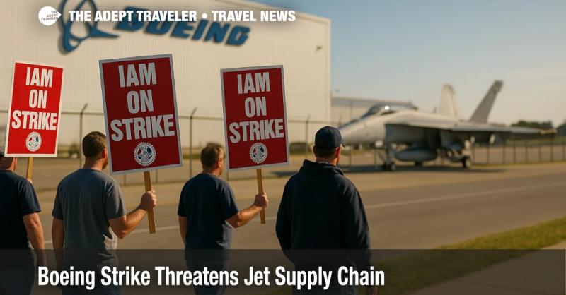 Boeing Strike Threatens Jet Supply Chain