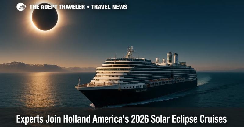 Experts join Holland America's 2026 solar eclipse cruises