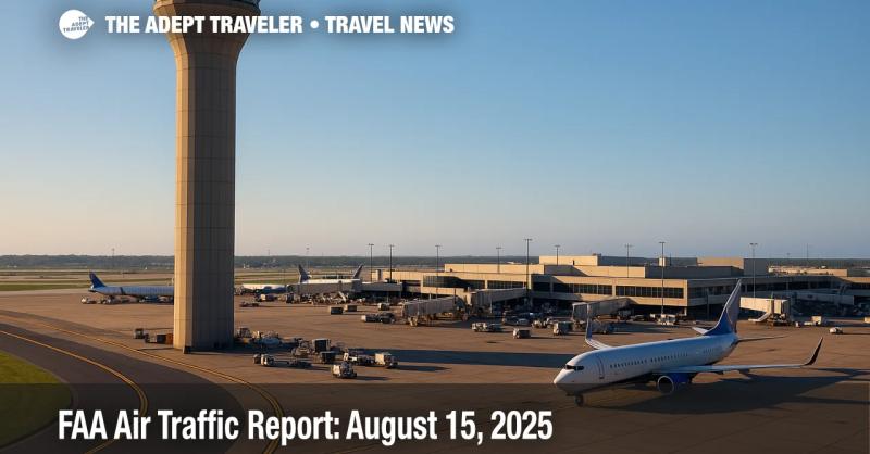 FAA Air Traffic Report: August 15, 2025