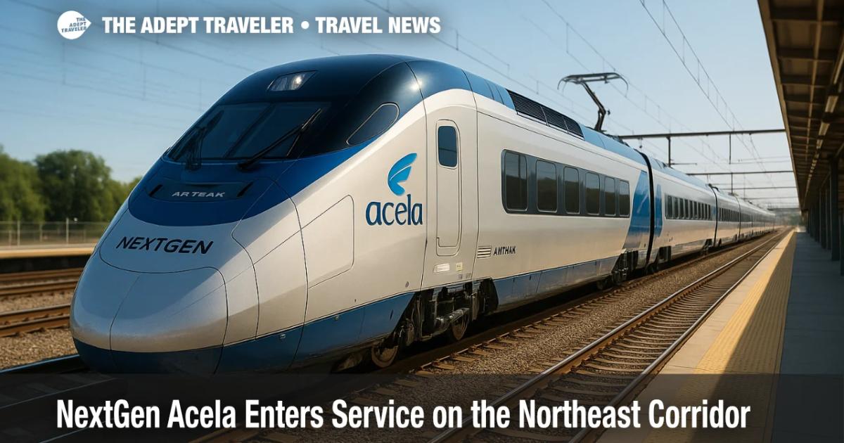 NextGen Acela enters service on the Northeast Corridor