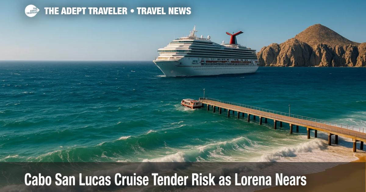 Cabo San Lucas cruise tender risk as Lorena nears