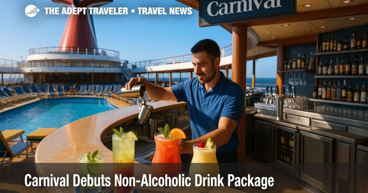 Carnival debuts non-alcoholic drink package