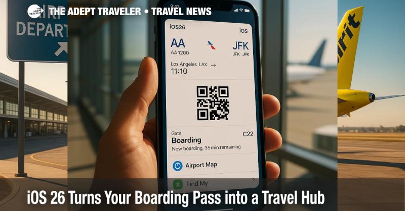 iOS 26 turns your boarding pass into a travel hub
