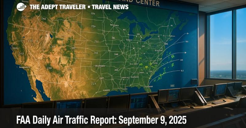 FAA Daily Air Traffic Report: September 9, 2025