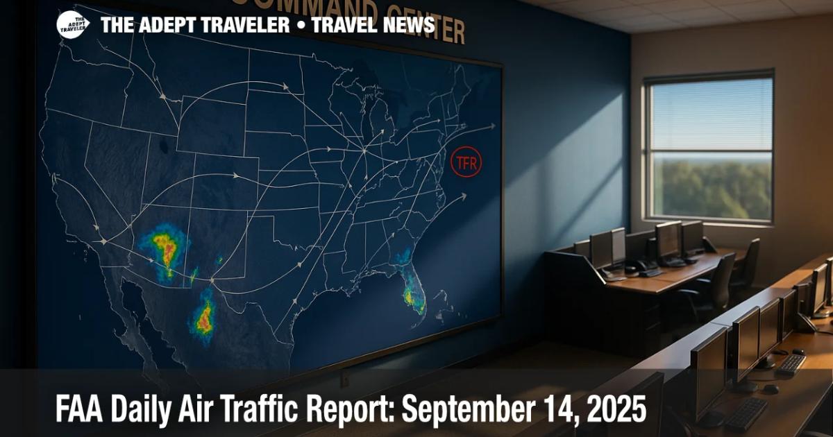 FAA Daily Air Traffic Report: September 14, 2025