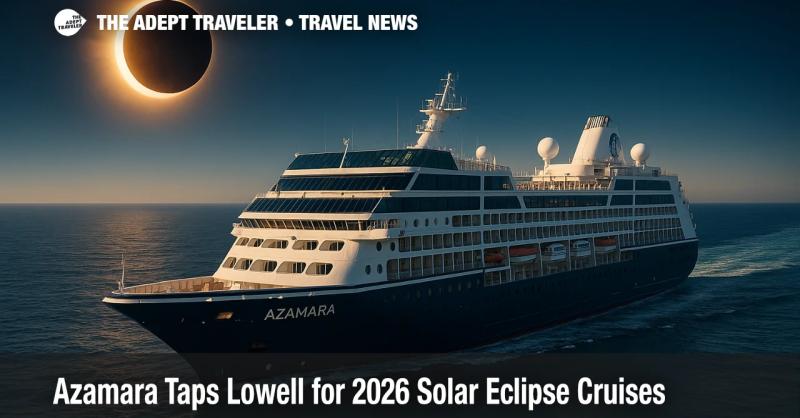 Azamara taps Lowell for 2026 solar eclipse cruises