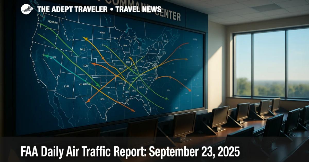 FAA daily air traffic report: September 23, 2025