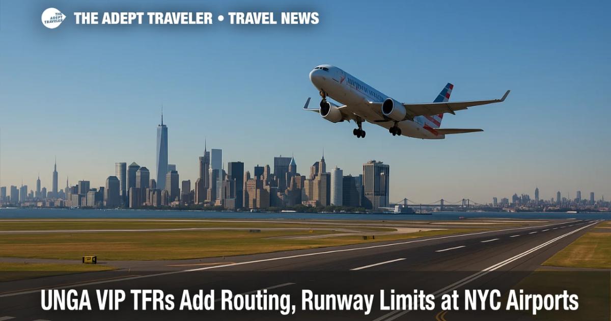 UNGA VIP TFRs add routing, runway limits at NYC airports