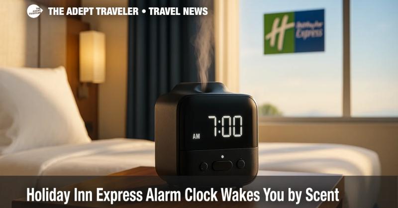 Holiday Inn Express alarm clock wakes you by scent