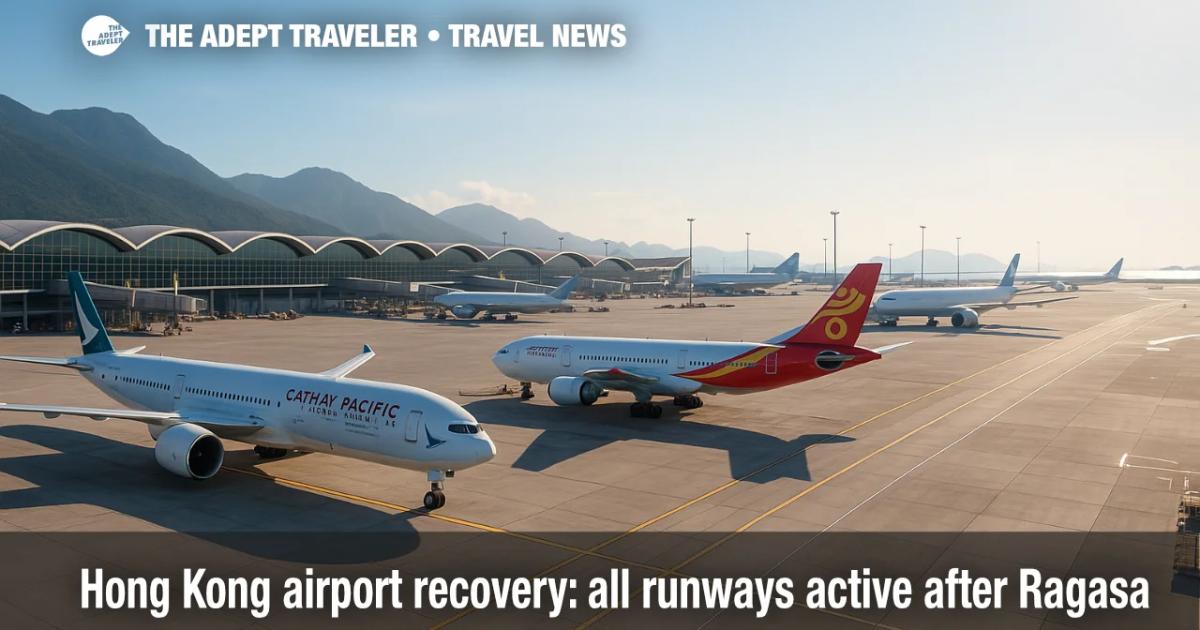 Hong Kong airport recovery: all runways active after Ragasa