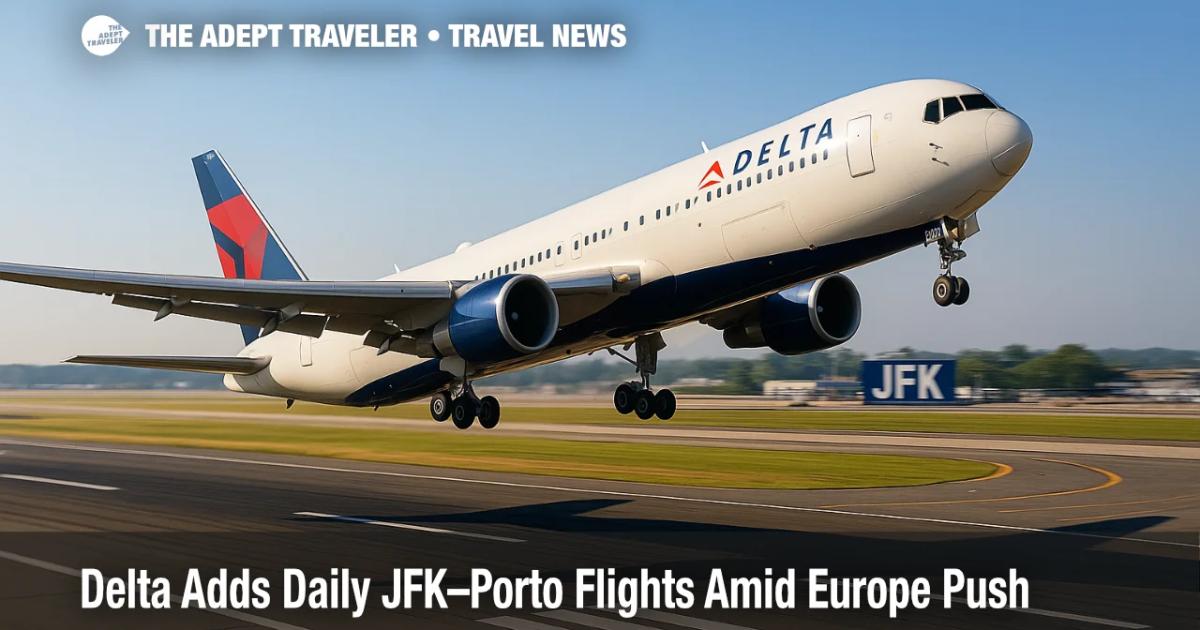 Delta adds daily JFK-Porto flights amid seven-route Europe push