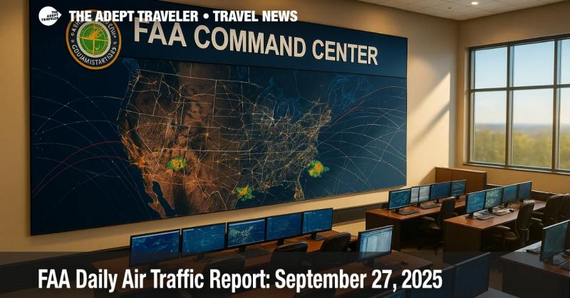 FAA daily air traffic report: September 27, 2025