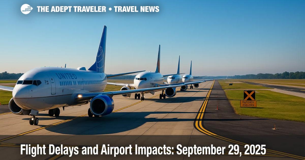 Flight delays and airport impacts: September 29, 2025