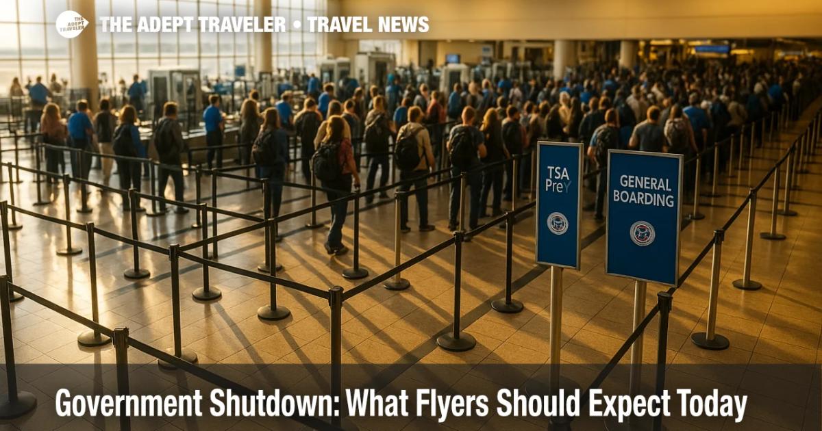Government shutdown: What flyers should expect today