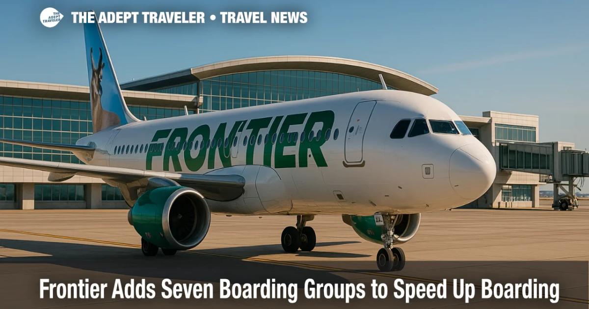 Frontier adds seven boarding groups to speed up boarding