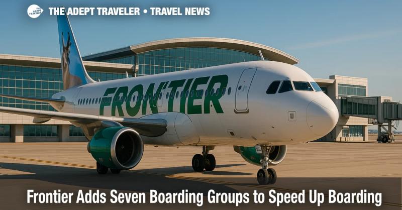 Frontier adds seven boarding groups to speed up boarding