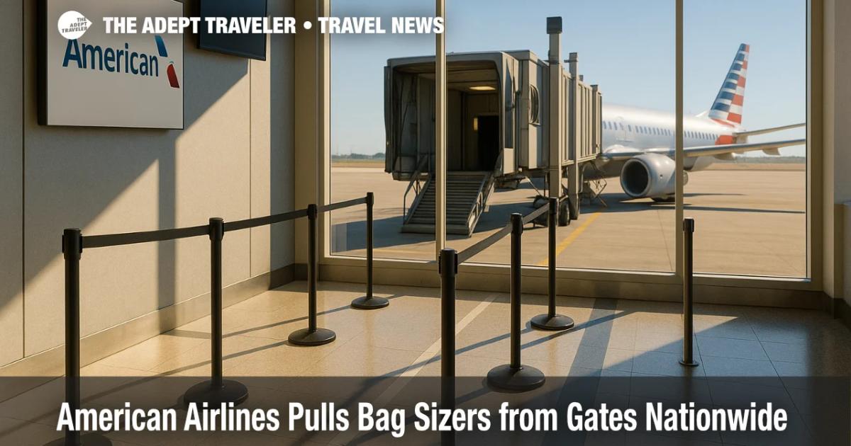 American Airlines pulls bag sizers from gates nationwide