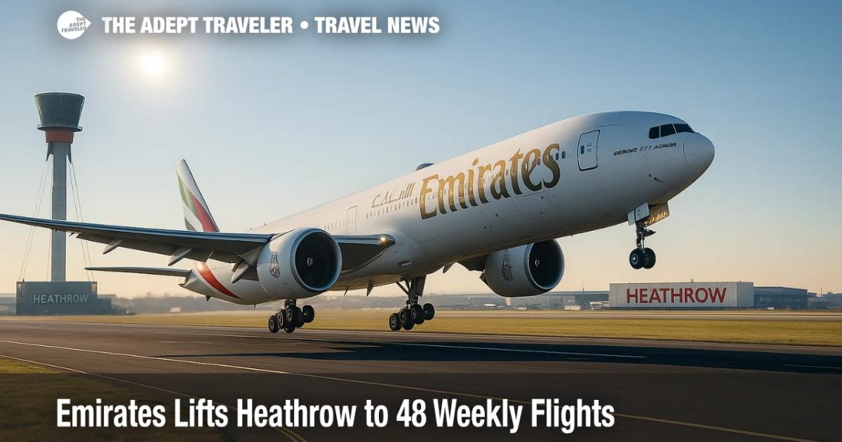 Emirates lifts Heathrow to 48 weekly flights