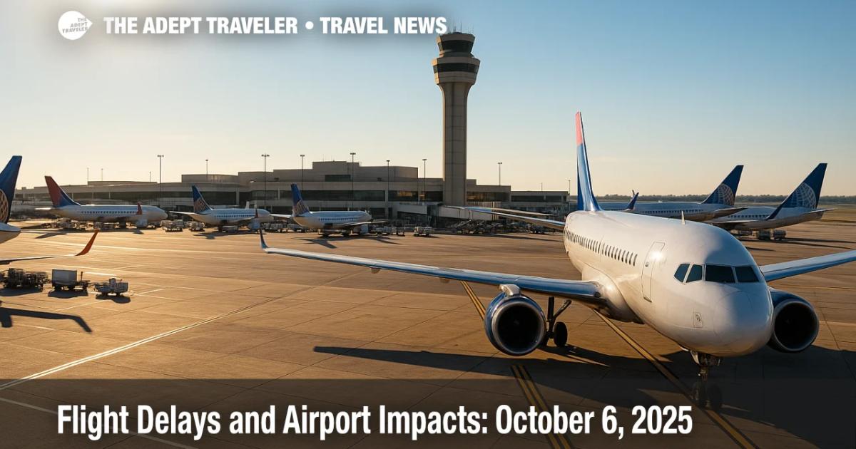 Flight delays and airport impacts: October 6, 2025