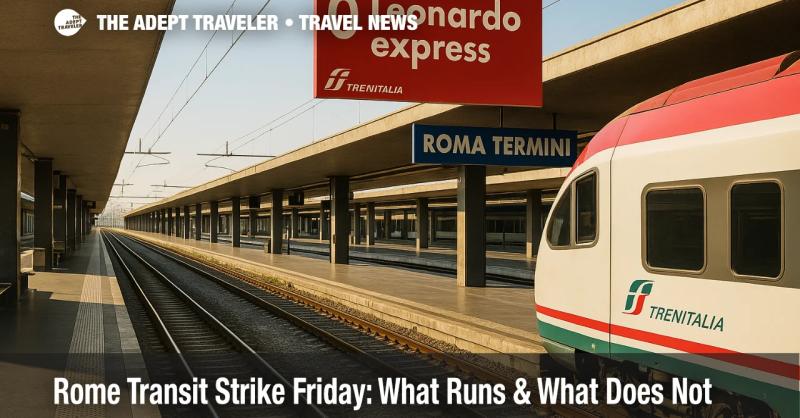 Rome transit strike Friday: What runs and what does not