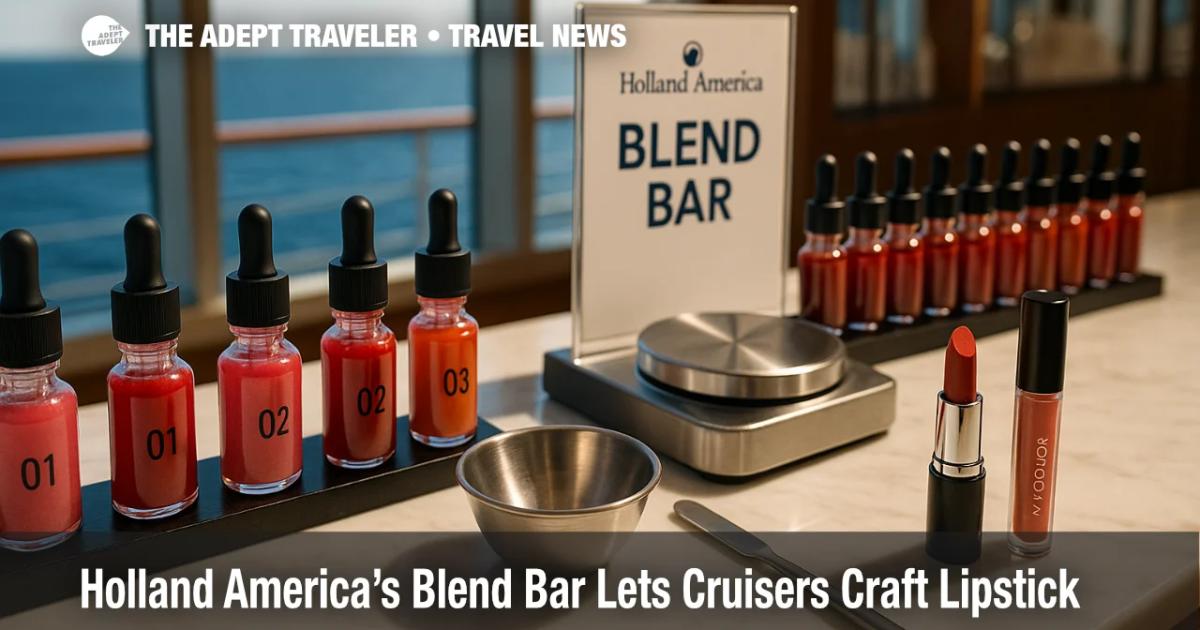 Holland America's Blend Bar lets cruisers craft custom lipstick