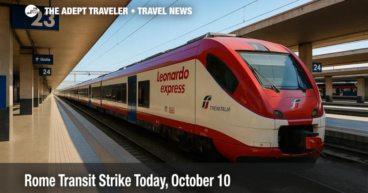 Rome Transit Strike Today, October 10