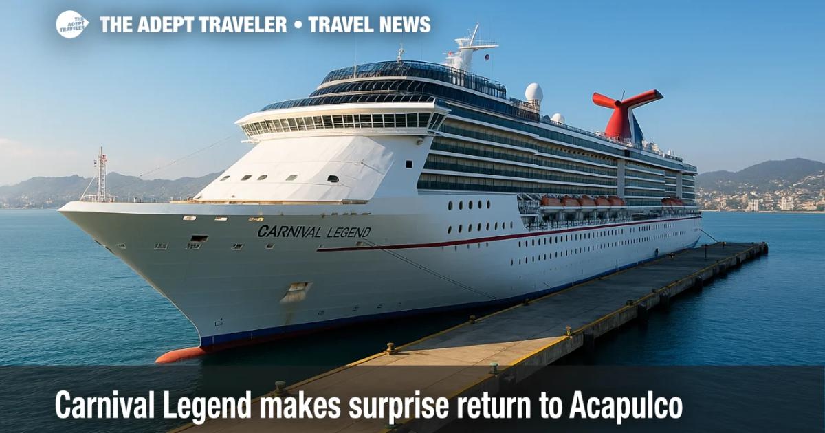 Carnival Legend makes surprise return to Acapulco