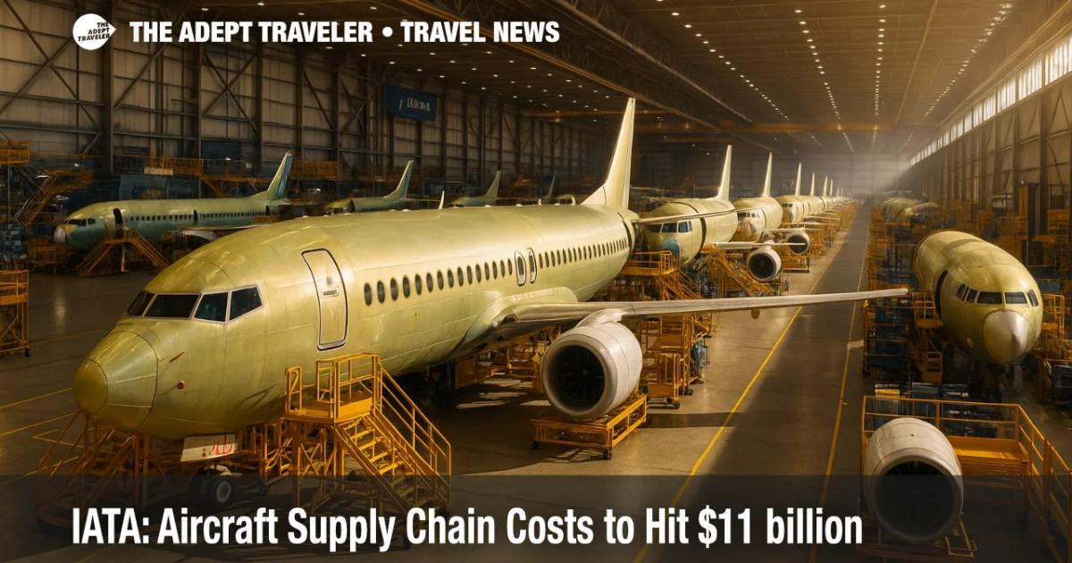 IATA: Aircraft supply chain costs to hit $11 billion