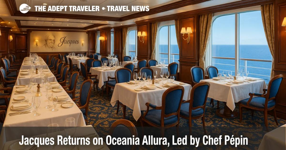 Jacques returns on Oceania Allura, led by Chef Pépin