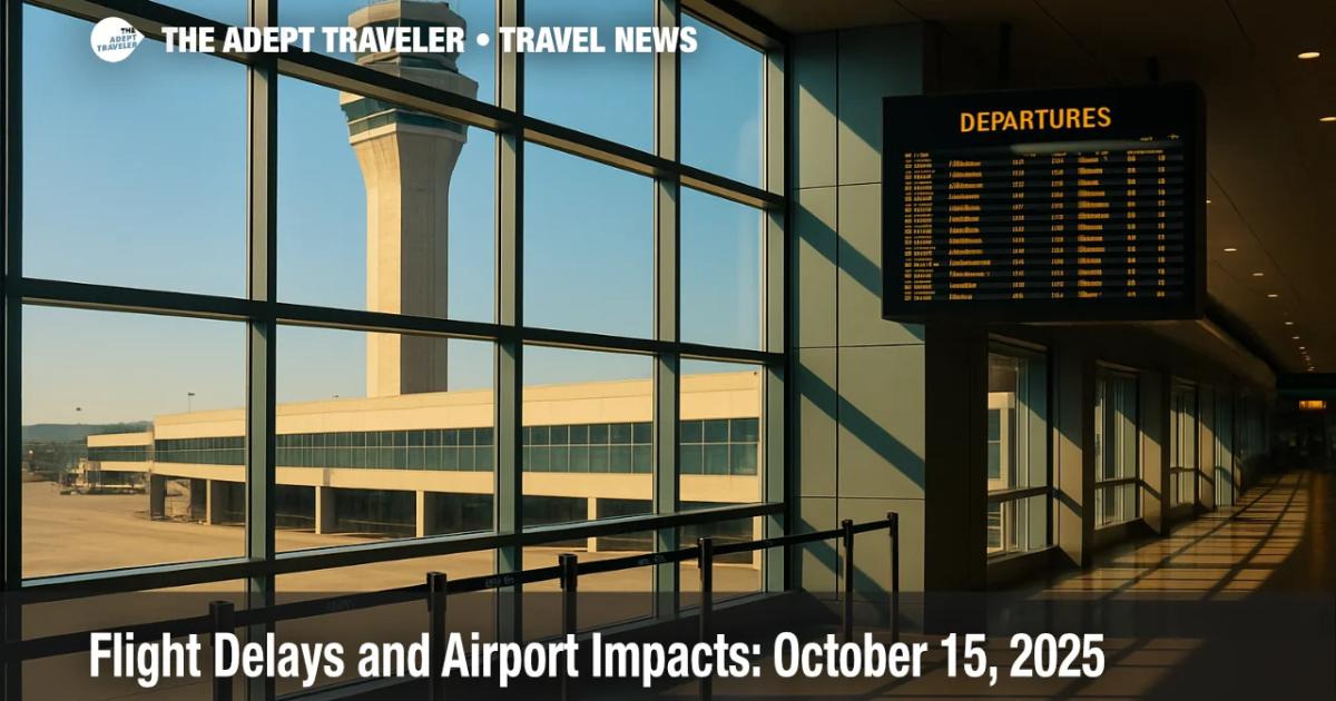 Flight delays and airport impacts: October 15, 2025