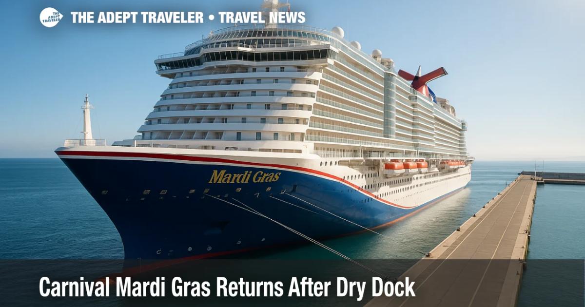 Carnival Mardi Gras returns after dry dock