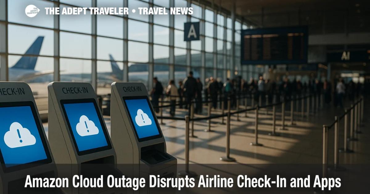 Amazon cloud outage disrupts airline check-in and apps
