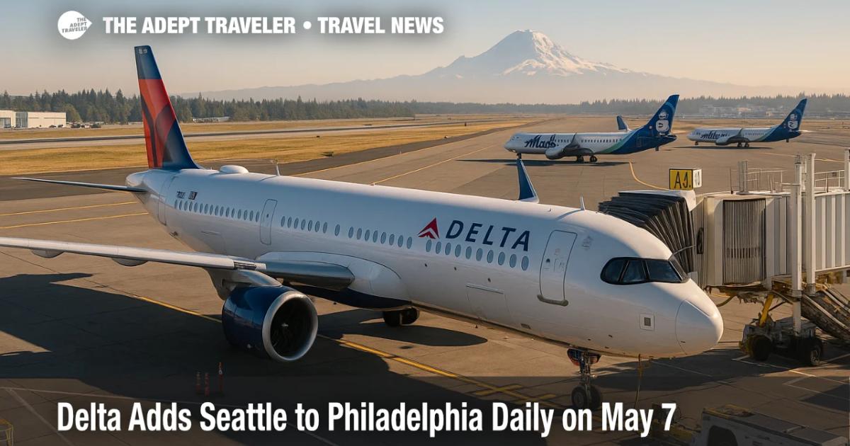 Delta adds Seattle to Philadelphia daily on May 7